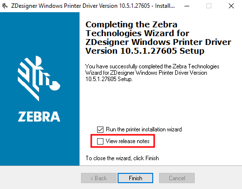 Zebra Printer installeren met behulp van Driver v10