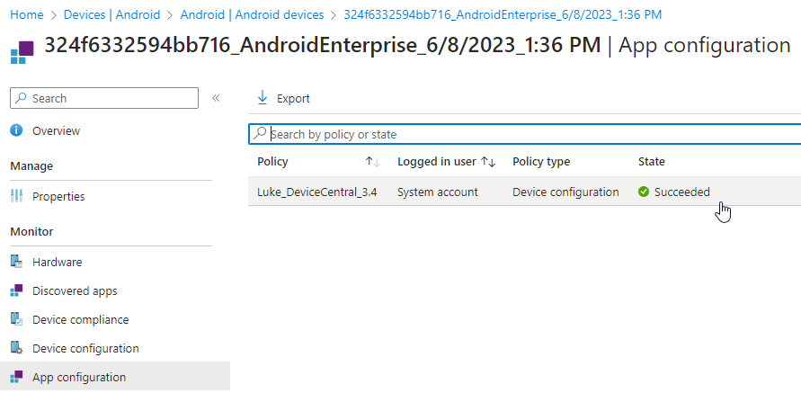 Deploy Device Central Using Microsoft Intune and Zebra OEMConfig