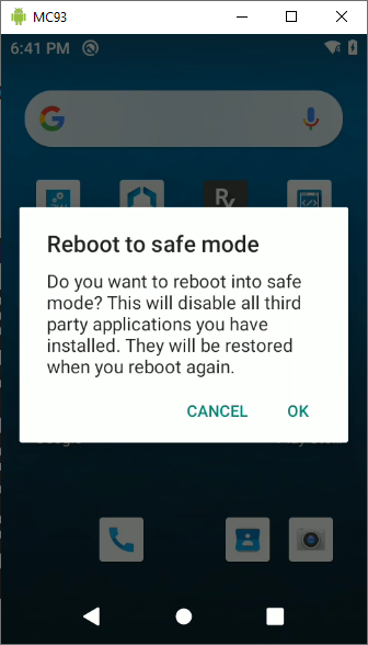 Disable Safe Mode Via StageNow