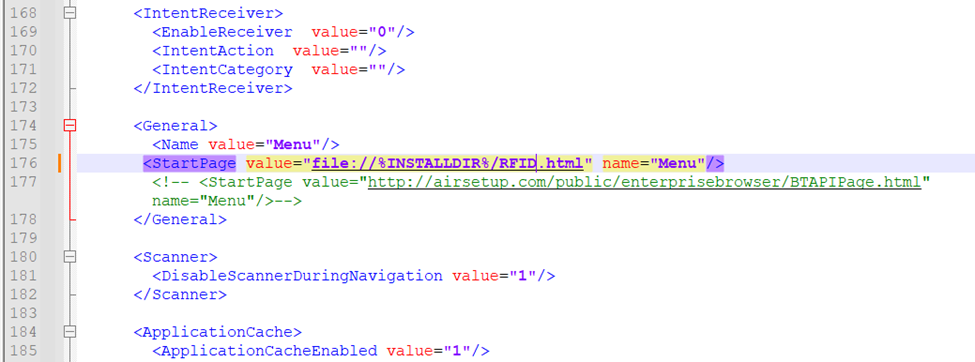 Running the Sample RFID Application for Enterprise Browser