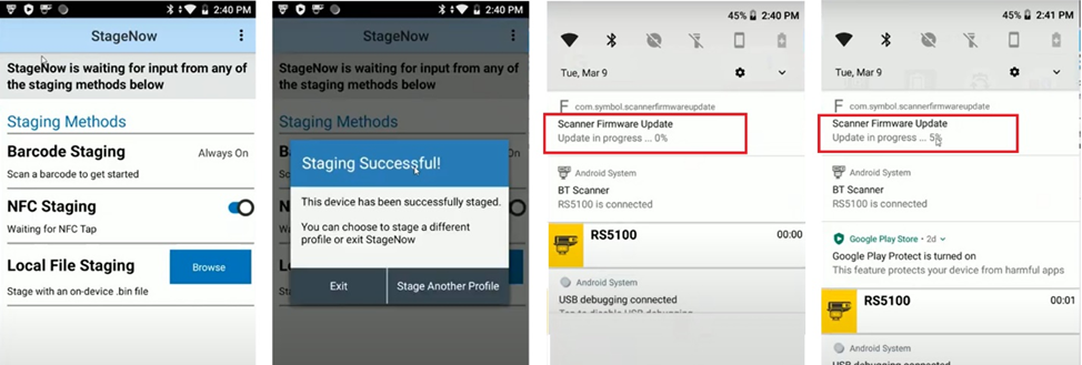Update Zebra RS5100 Firmware Using StageNow
