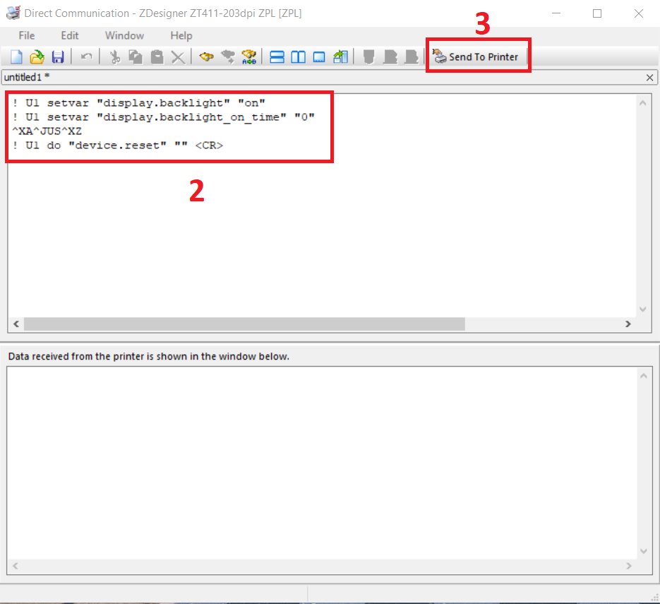 Setting the Printer's Display Backlight to Always On