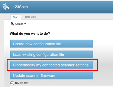 Copy the Settings of a Working to a Nonworking Barcode Scanner