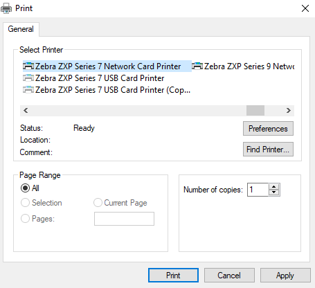 Printing PDF Files Using Zebra Card Printers