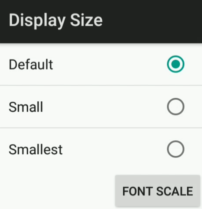 EC30: Changing Display Size