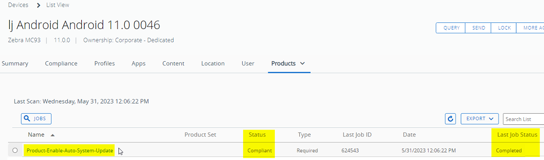 Enable Automatic System Update Using EMM VMWare Workspace ONE UEM