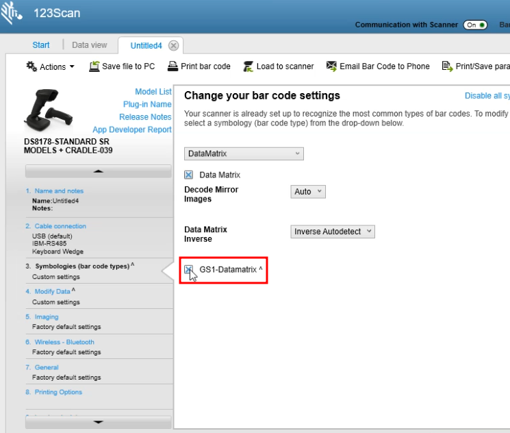 123Scan: UDI or GS1 or Blood Pack Parsing Test