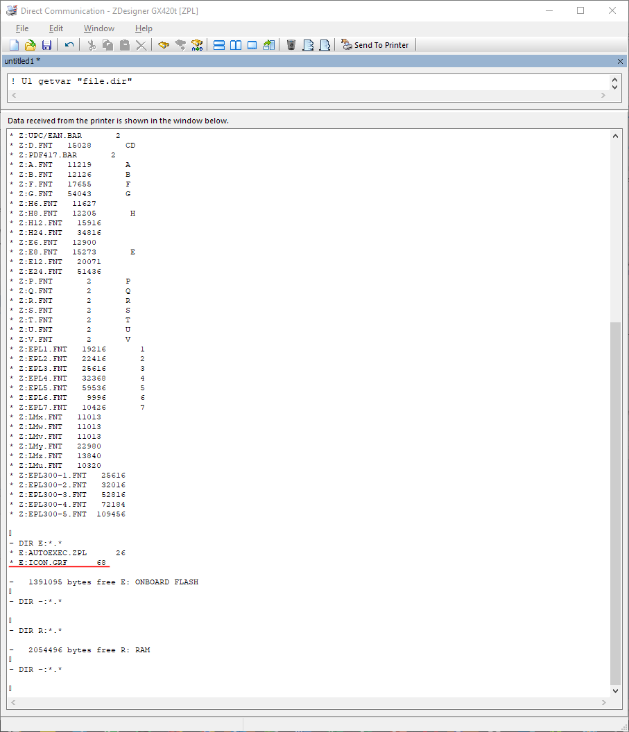Removing Files From Printer Memory With Zebra Setup Utilities