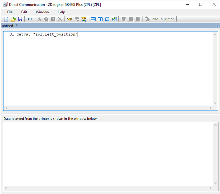 Adjusting Left Position and Top Position of the Zebra Barcode Printers