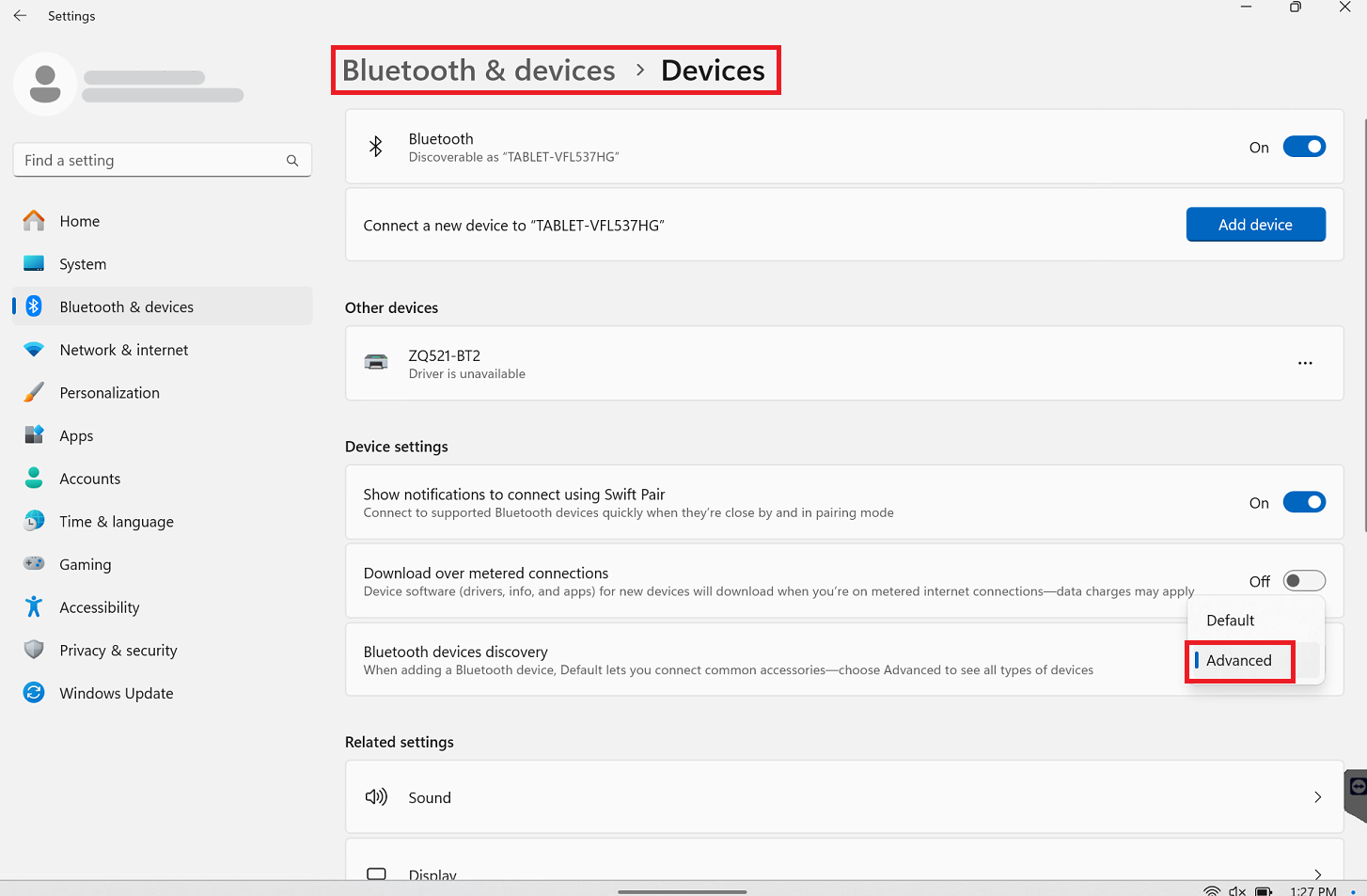 Unable to Discover Zebra Printers via Bluetooth in Windows 11