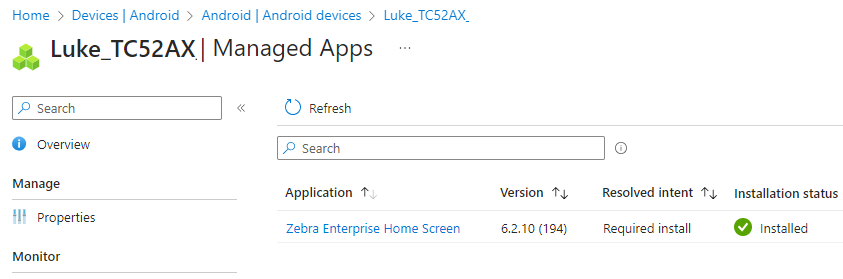 Install Enterprise Home Screen (EHS) Via EMM Microsoft Intune