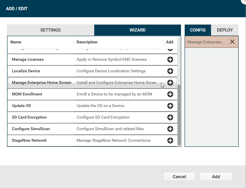 Install and Setup Enterprise Home Screen Using StageNow
