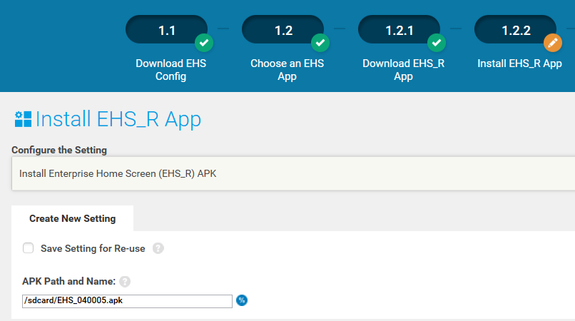 Install and Setup Enterprise Home Screen Using StageNow