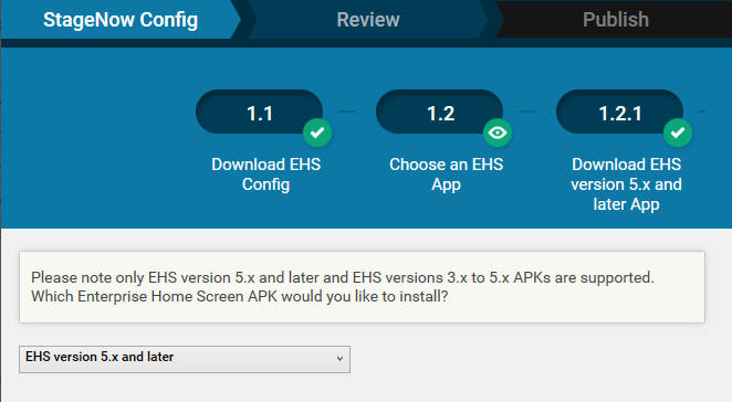Install and Setup Enterprise Home Screen Using StageNow