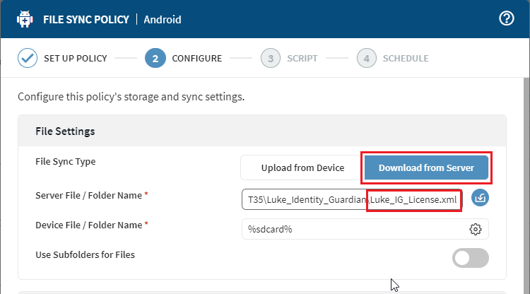 Activate License Feature (CLS Licensing) Using SOTI MobiControl