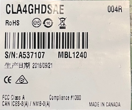 Find the Serial Number of Your Zebra Frame Grabber and I/O card