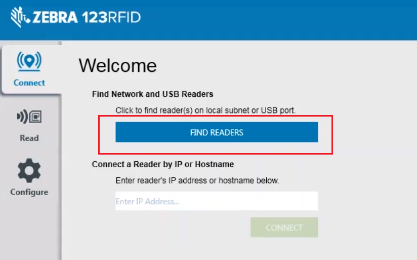 Como configurar e conectar o leitor fixo RFID