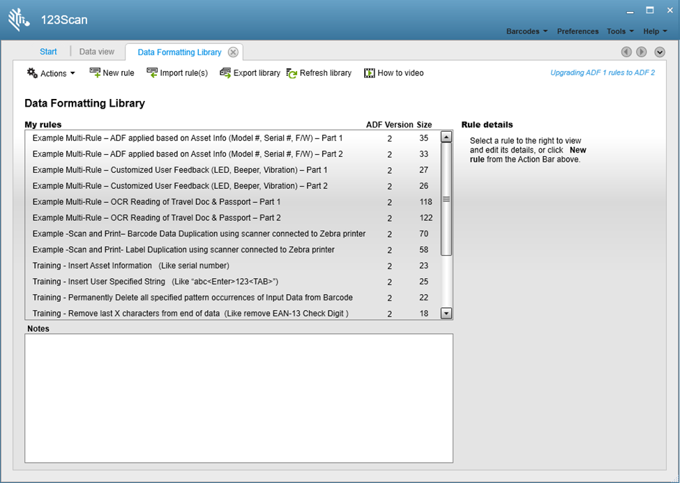 ADF Testing Reports and Notes in Data Formatting Library