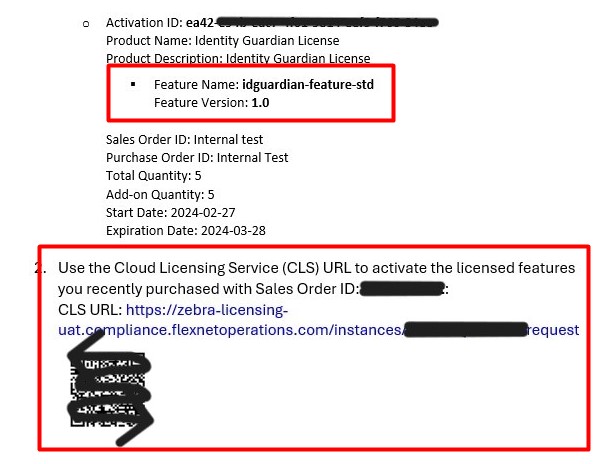 CLS Licensing/Feature Activation with License Manager