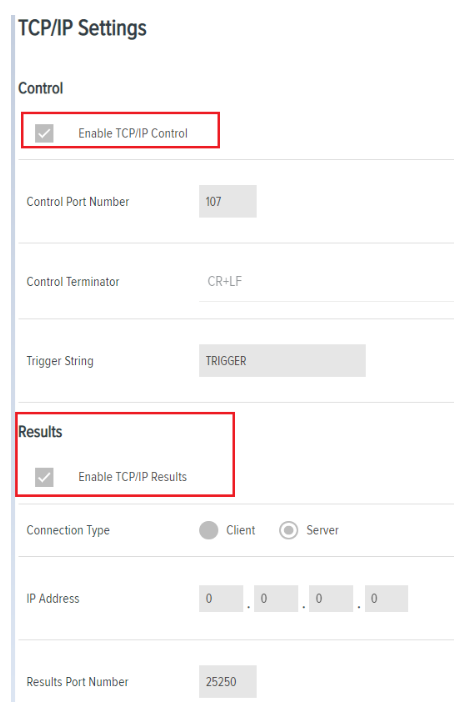 Trigger Fixed Mount Scanner by TCP/IP Protocol