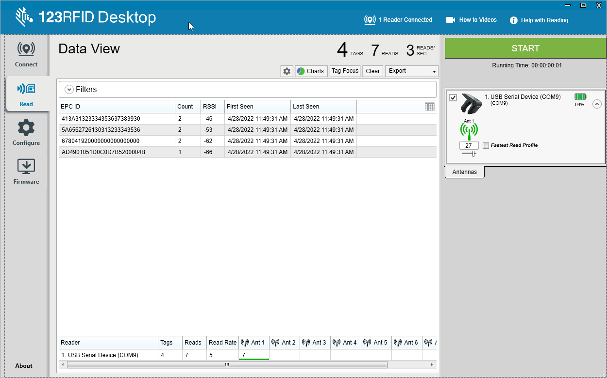 Configure RFD40 UHF RFID Standard Sled To Read Tags in HID Mode