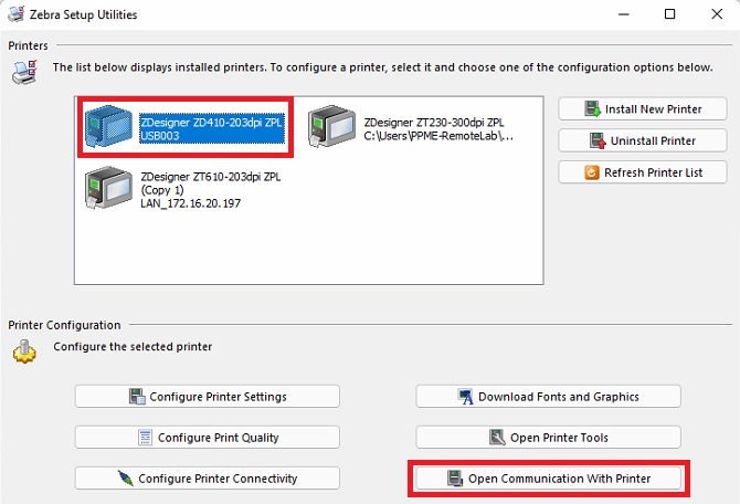 Checking Printer Firmware Build