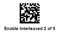 Habilitar Interleaved 2 of 5 (ITF) en el escáner DS36x8