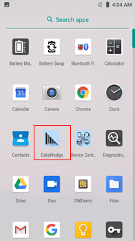 Android: DataWedge Restore Default Configuration