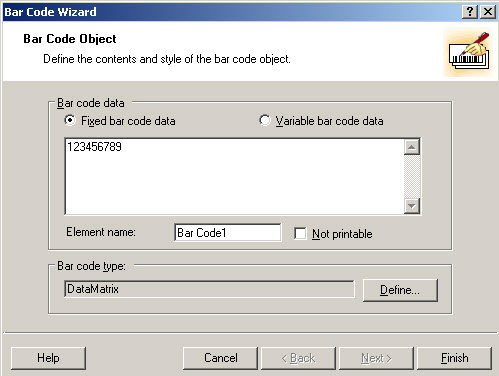 Printing Rectangular Data Matrix Barcodes with ZebraDesigner Software