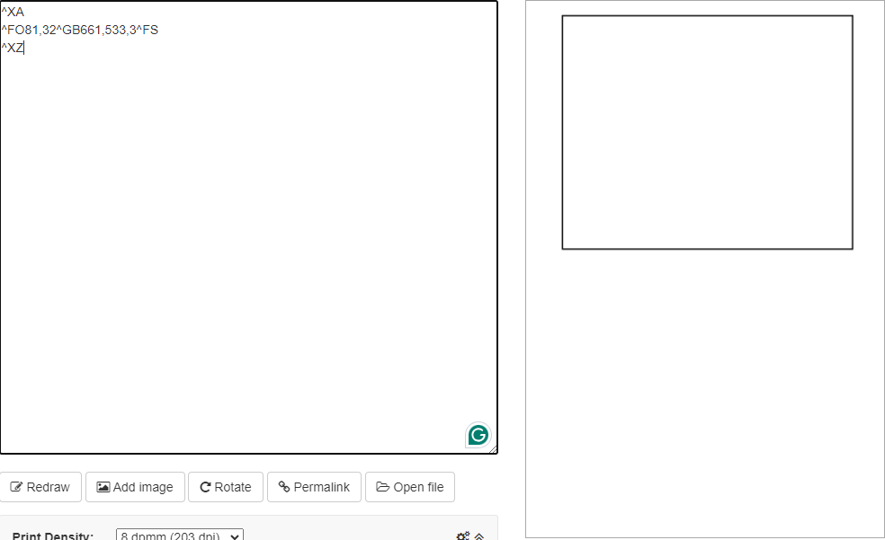 Adding Rectangle, Circle, Diagonal Line and Eclipse Shape Using ZPL
