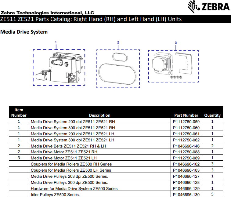 Extended-Life Media Drive System for ZE511/ZE521