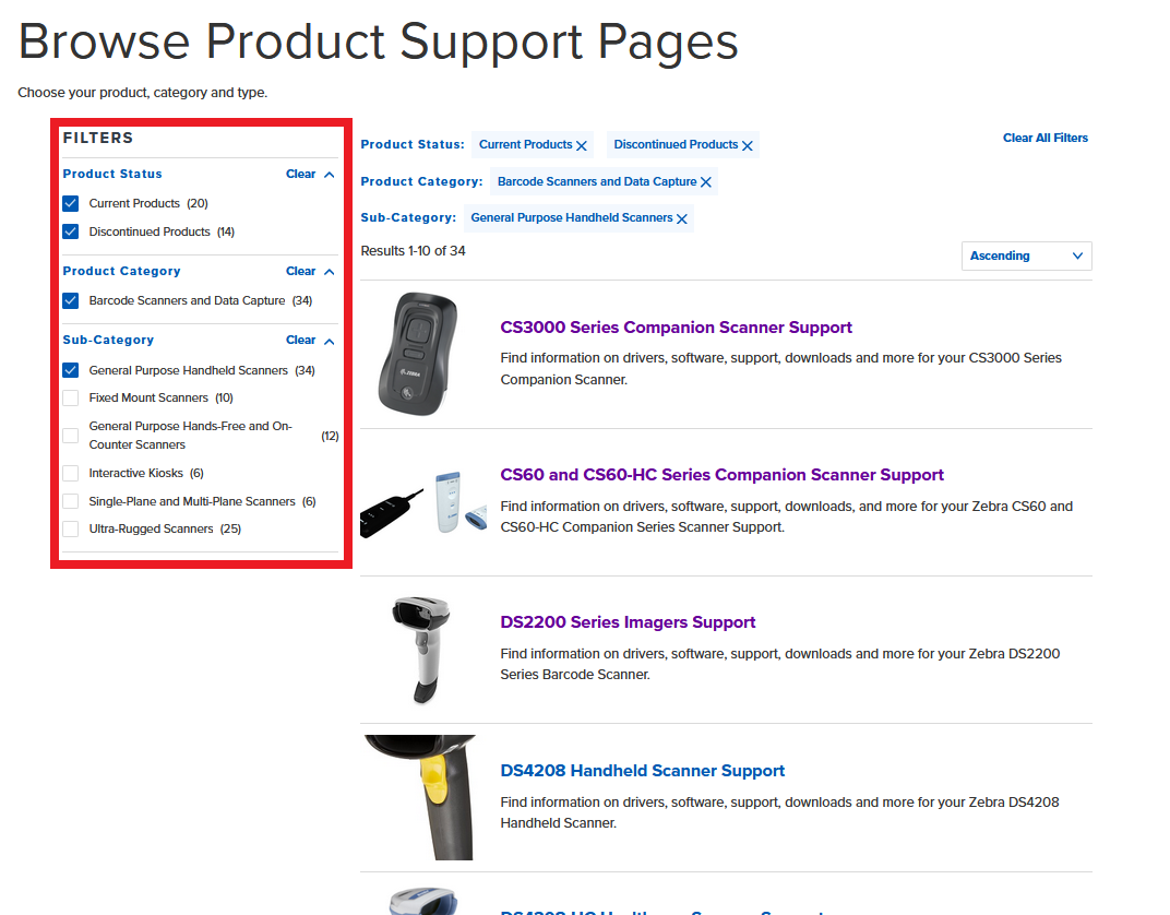 Searching for Zebra Scanners End of Service And Support Dates