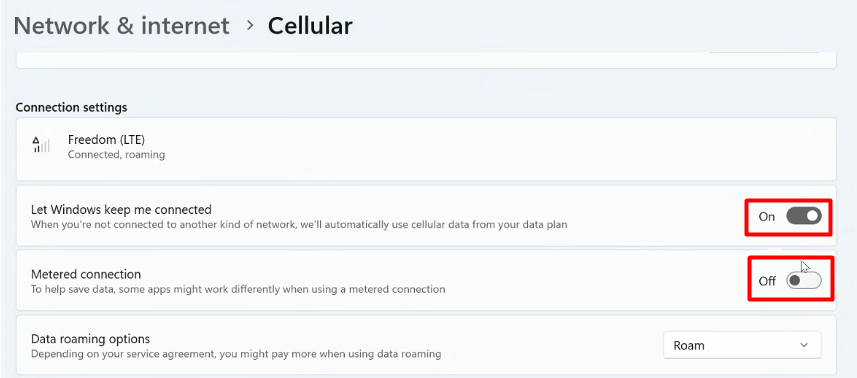 Resolving SIM Card Issues on L10ax Windows Device While Roaming
