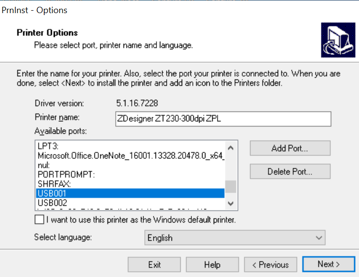 Install Zebra Printer Using Driver v5