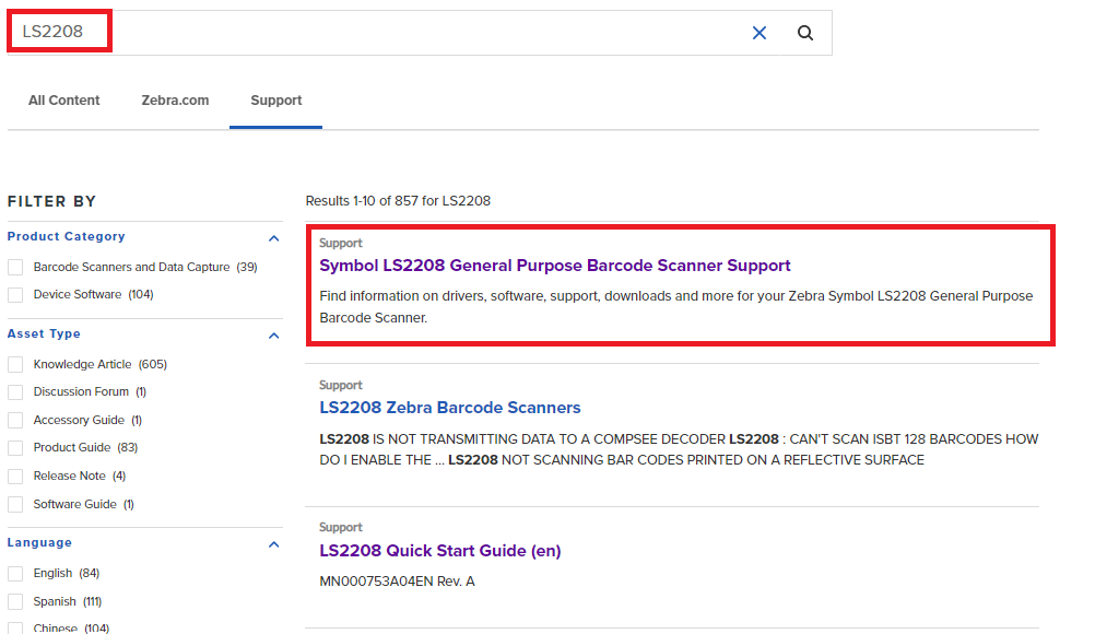 Zebra Support Community