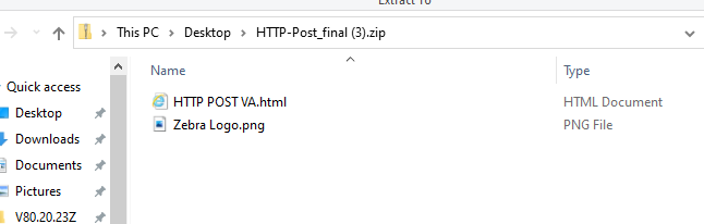 HTTP Post Printing Sample