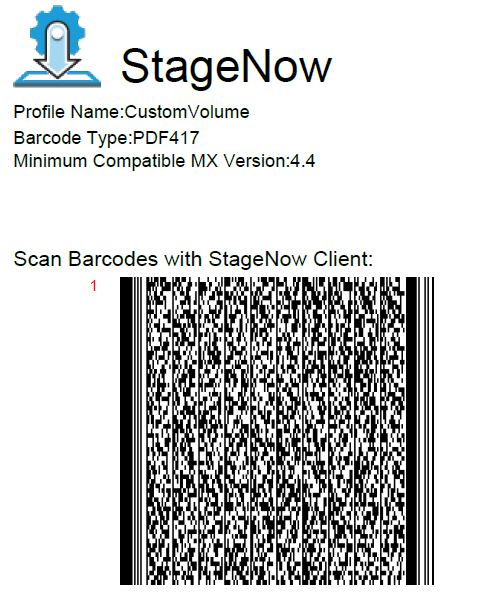 Adjust Volume Control Level (Zebra Volume Control) Using StageNow Tool