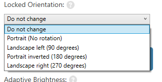 Disabling Android Screen Orientation and Lock-Override Button Options ...