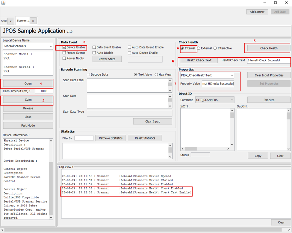 Check Health Levels Supported by JPOS and OPOS