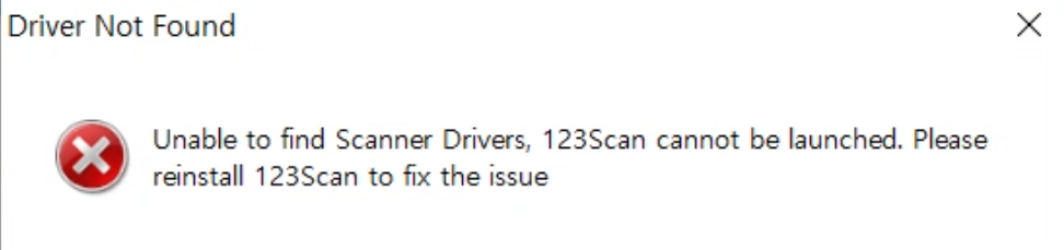 Error de 123Scan: archivo de configuración de la aplicación dañado ...