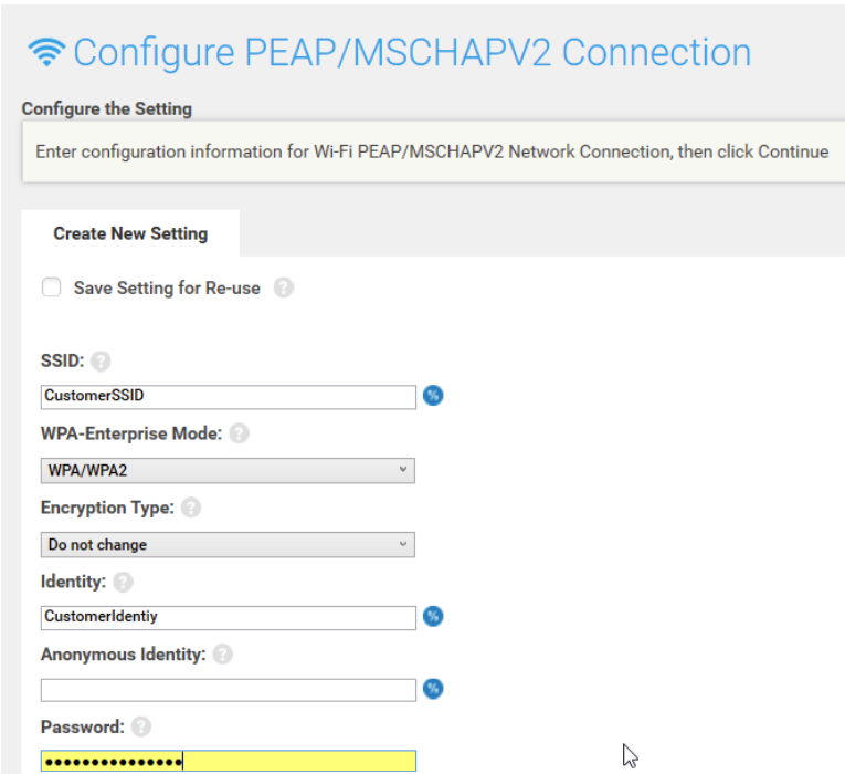 Configure WiFi EAP-PEAP MS-CHAP v2 Using StageNow