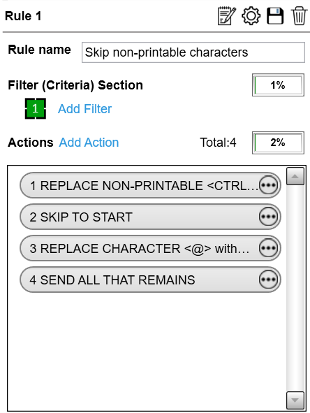 Skipping Non-Printable Characters