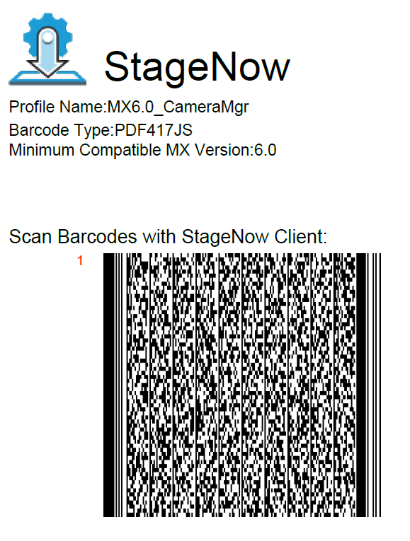 Desactivar la cámara a través de StageNow