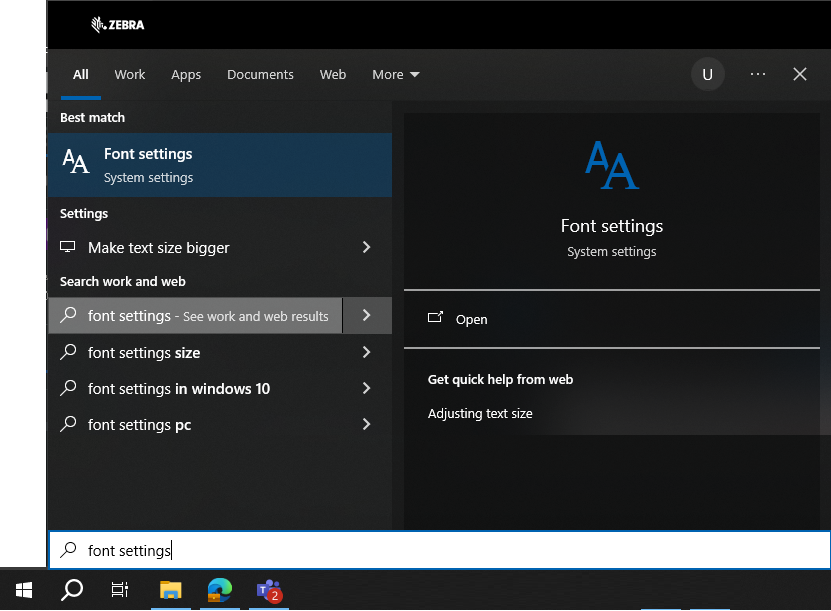 Downloading Windows Fonts to a Printer via ZDesigner V10