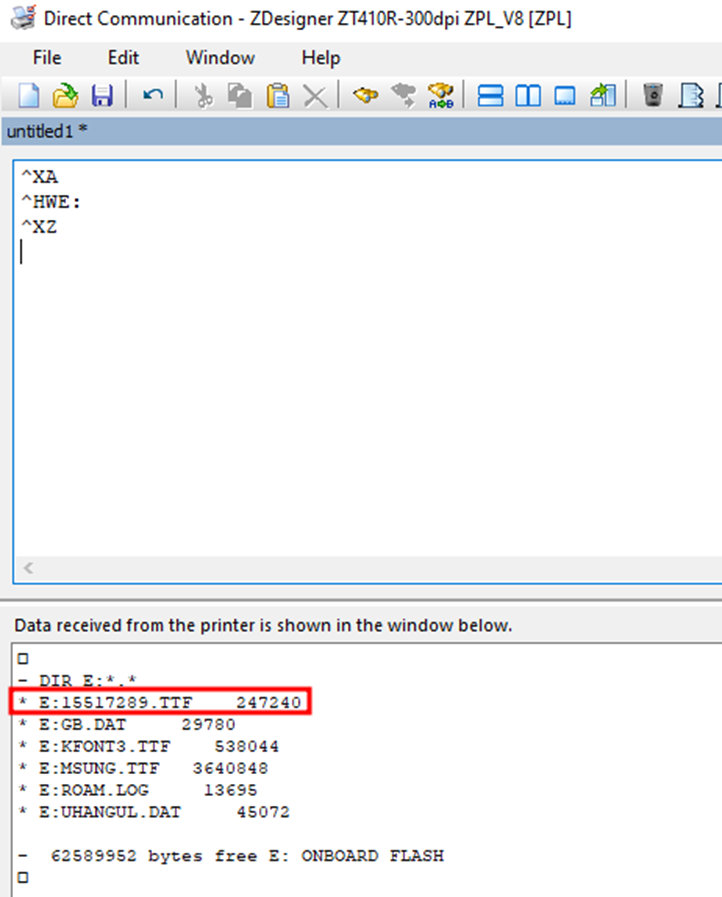 Downloading Windows Fonts to a Printer via ZDesigner V10