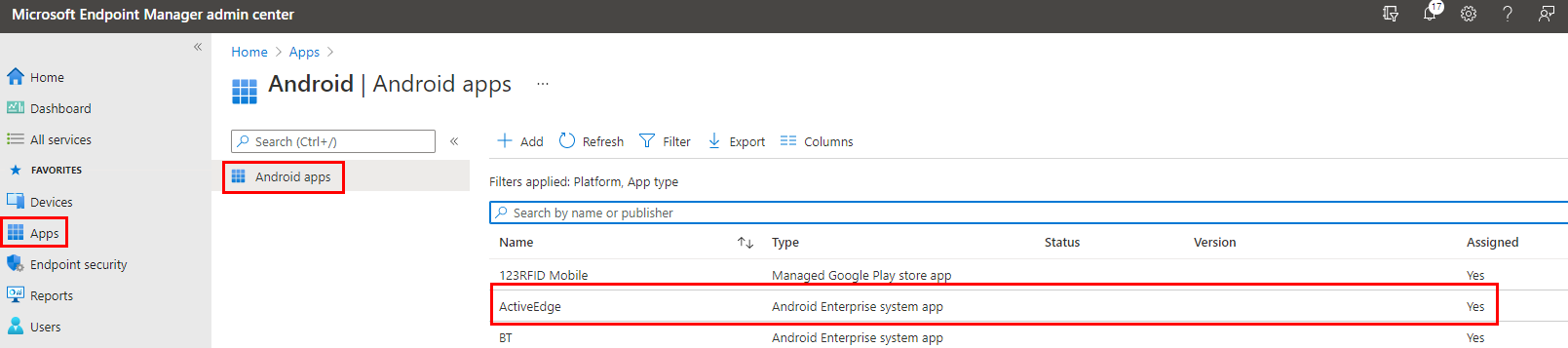Enable Zebra Apps with MS Intune for Android Enterprise