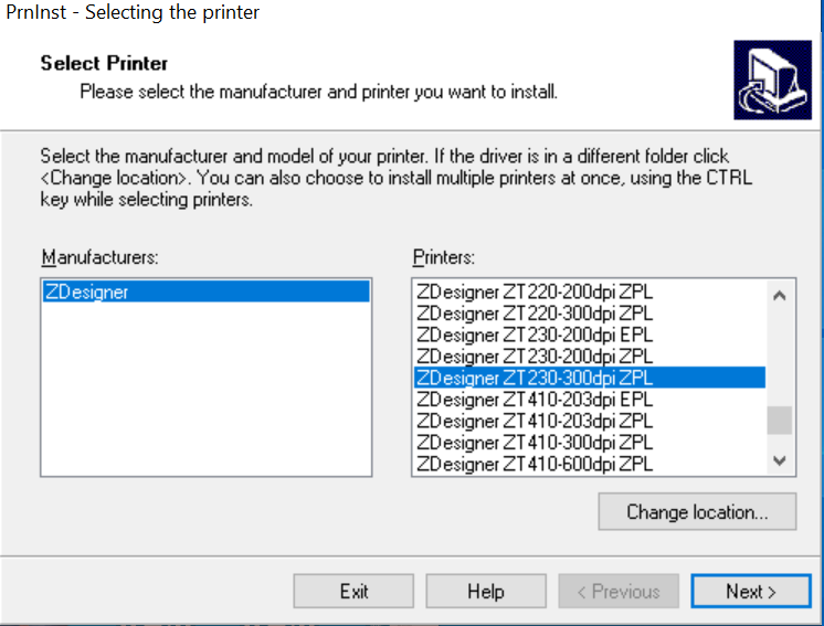 Instalar impresora Zebra con el controlador v5