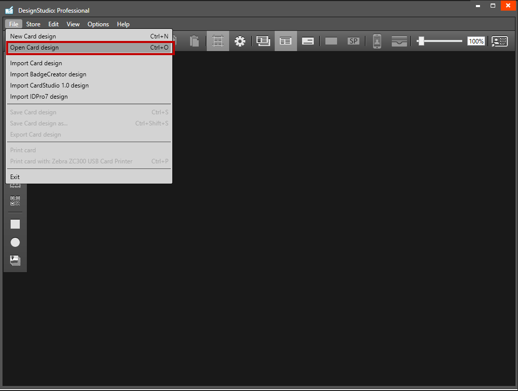 Open Card Design from DesignStudio (CardStudio 2.0)