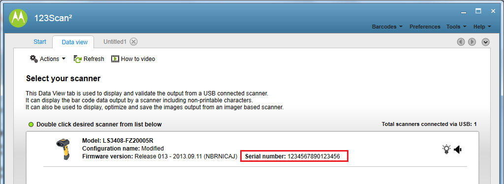 Locate Serial Number: Missing Label on Scanners