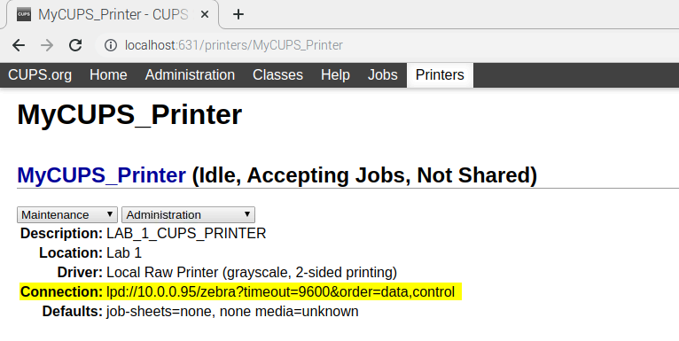 CUPS Printer in Pause Can Cause Missing Labels